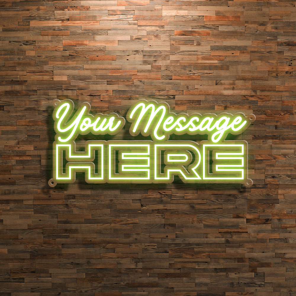 Custom Message Neon Sign - RushPromo.com